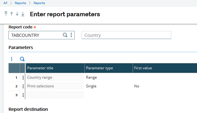 Modifying the report